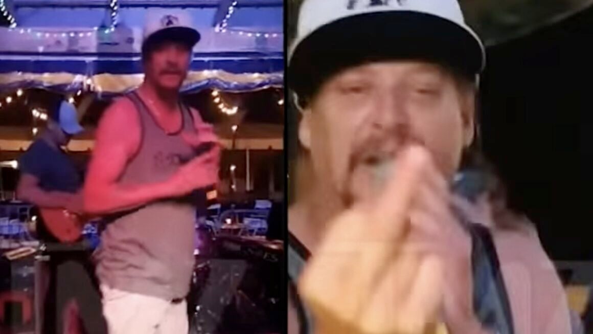 Washed up rocker predictably yells homophobic slurs at fans filming ...
