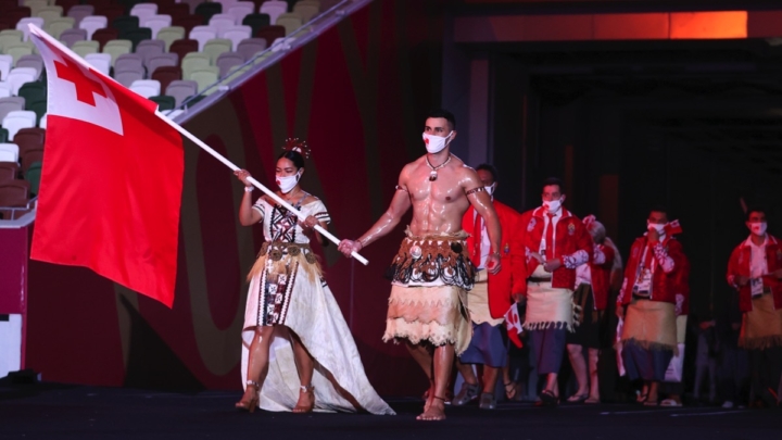 Pita Taufatofua is oiled up and back for Team Tonga at the Tokyo ...