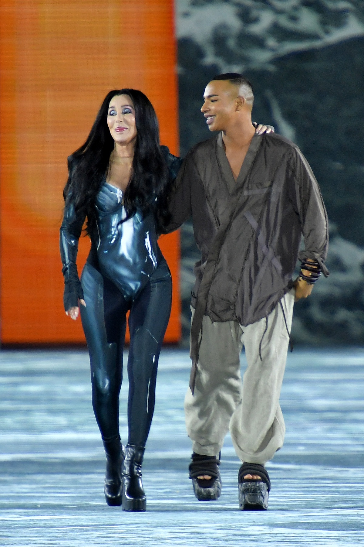 Cher walks in Balmain finale — Paris Fashion Week Moment – Socialite Life
