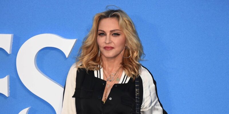 Madonna Falls on Stage After Dancer Trips During Chair Routine, and ...