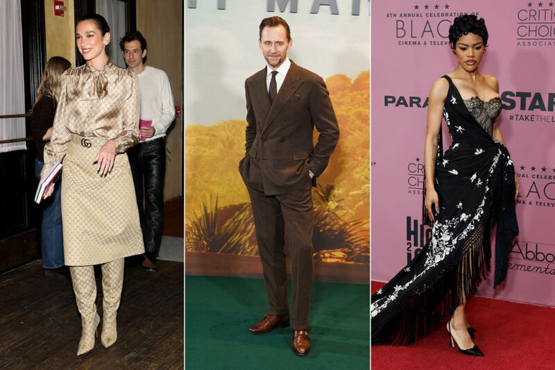 The 10 best-dressed celebrities of the week: Dua Lipa, Tom Hiddleston ...